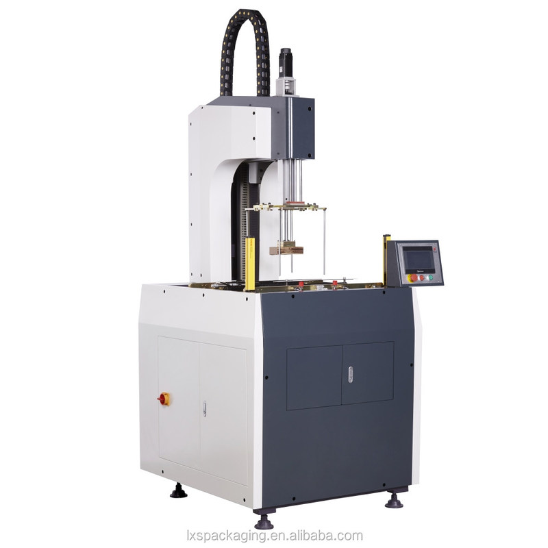 Semi Automatic Box Four Sides Wrapping Machine And Tucking In Paper To ...