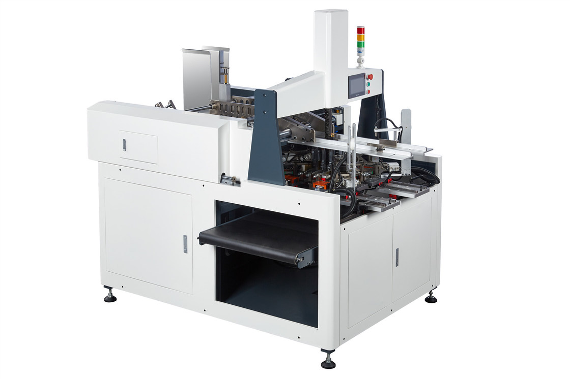 Automatic Cardboard Box Corner Pasting Machine Watch Jewelry box side ...